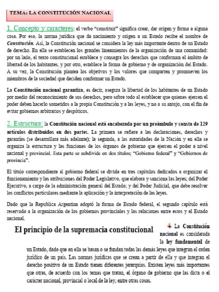 Constit. Nacional Recorte | PDF