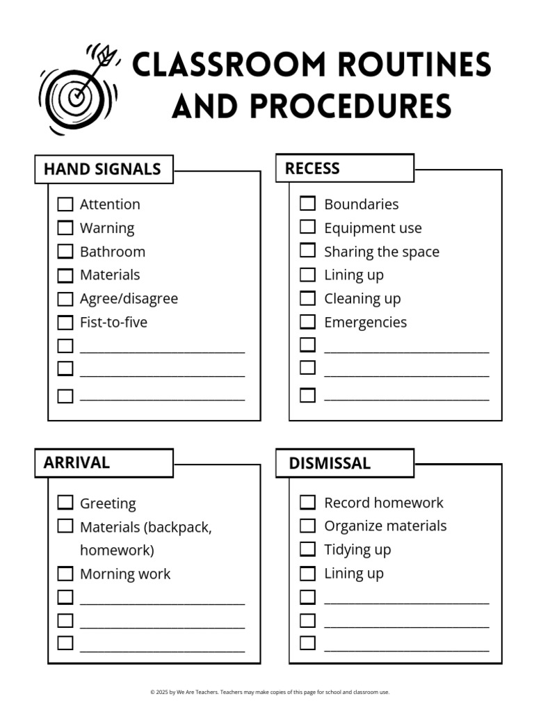 Classroom Routines and Procedures | PDF | Classroom