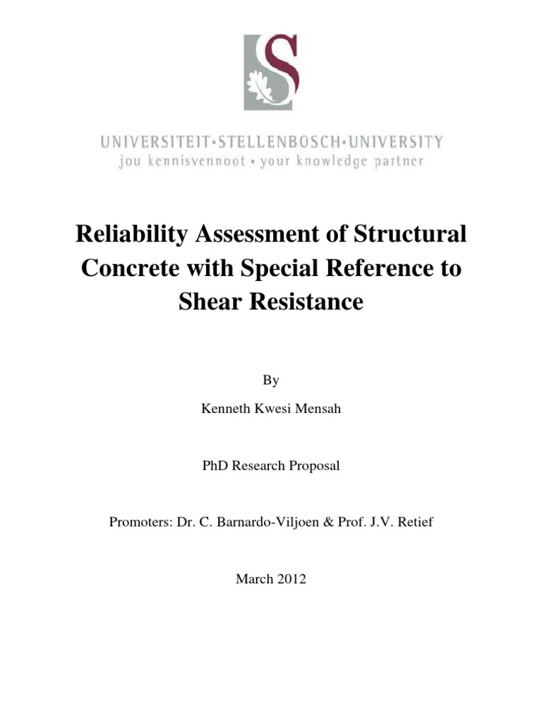 PHD Research Proposal | PDF | Reliability Engineering | Uncertainty