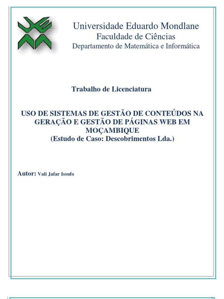 TL Vali Issufo | PDF | W3C | Rede mundial de computadores