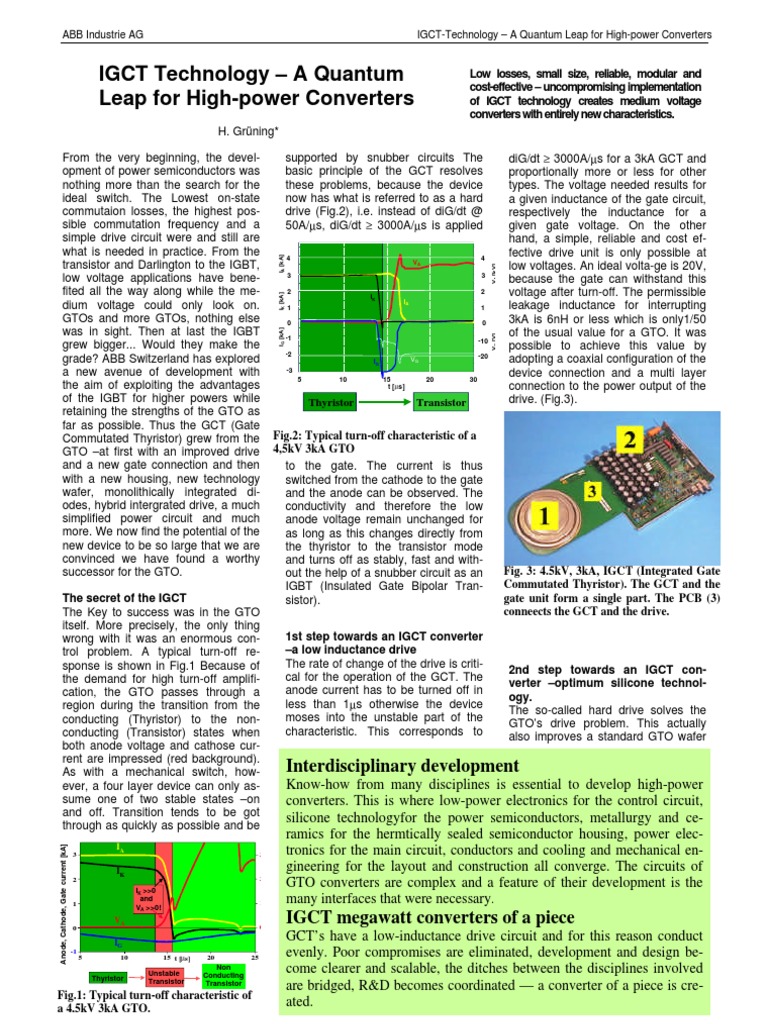 Igct | PDF | Field Effect Transistor | Components