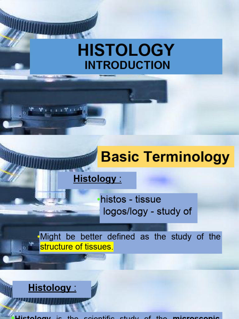 Chapter 1 - Introduction To Histology | PDF | Microscope | Histology