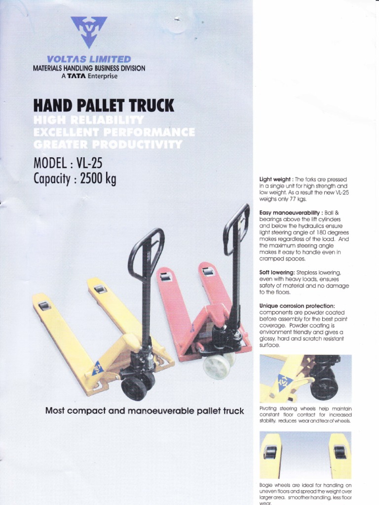 Hand Pallet Catalogue | PDF | Land Transport | Wheeled Vehicles