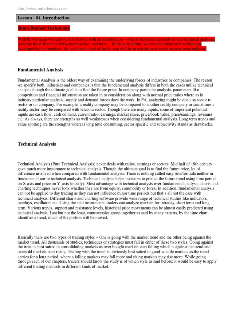 Chart Technical Analysis | Download Free PDF | Technical Analysis ...