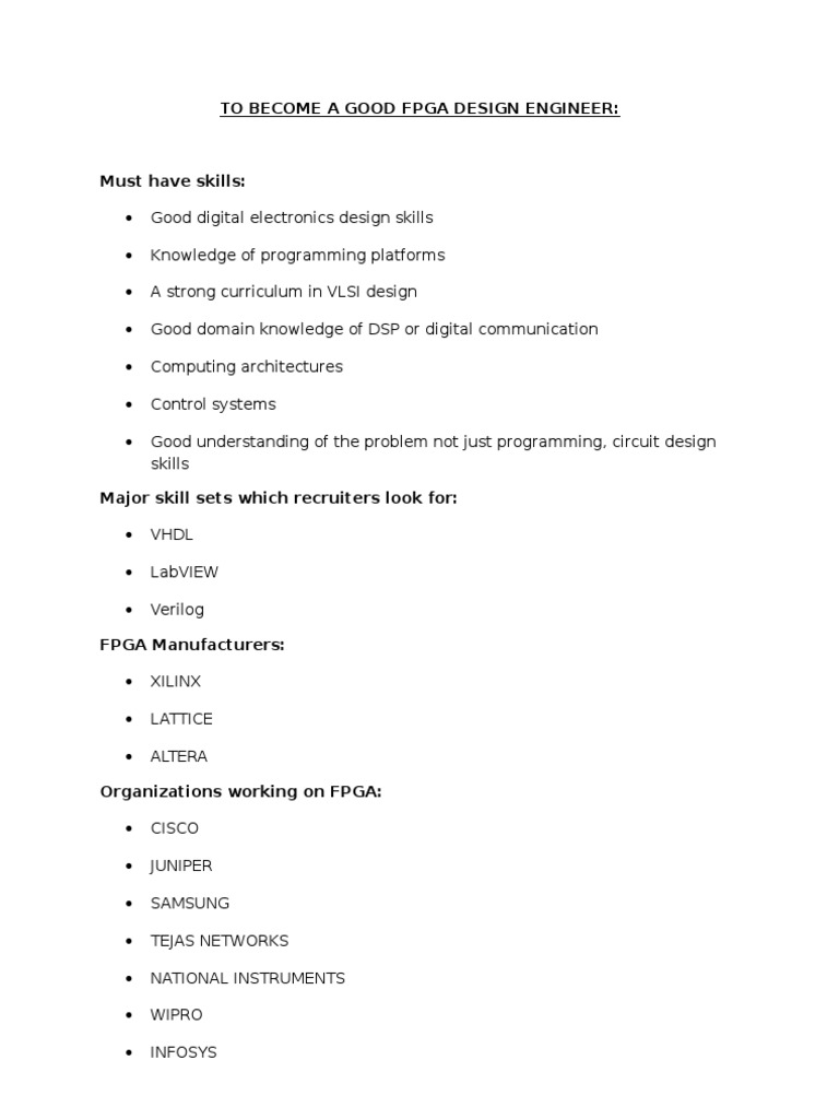 Essential Skills For Fpga Designers Pdf