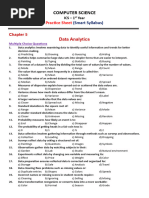 Data Analytics Aptitude Test Questions | PDF