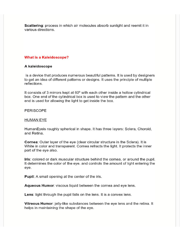 Light Grade 8 Notes | PDF