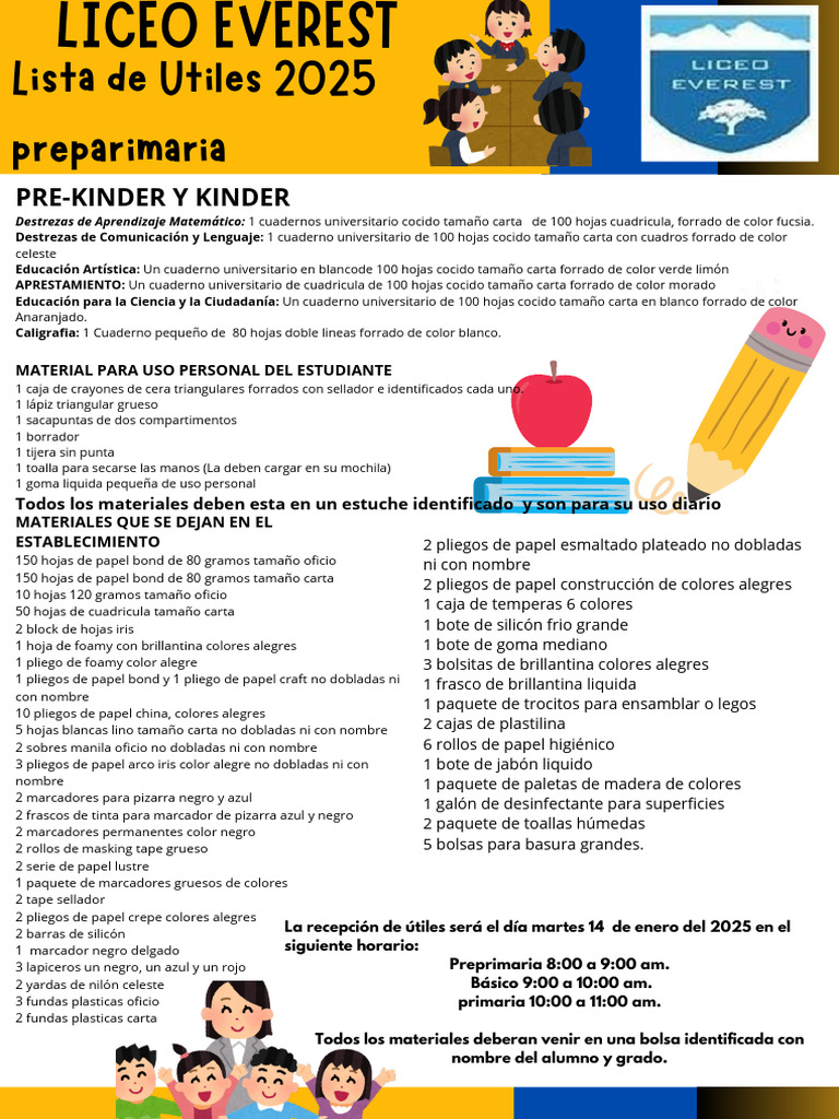 Colorful Back To School Class Supply List - 20260129 - 103823 - 0000 ...