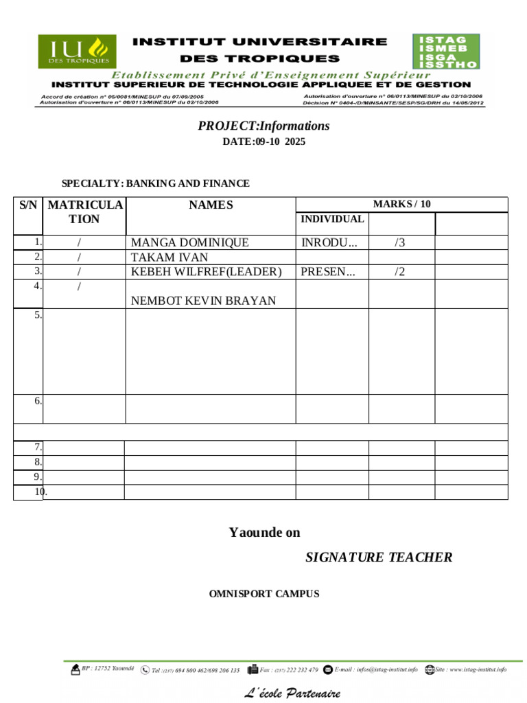 Evaluation Form Pro Bachelor.. | PDF