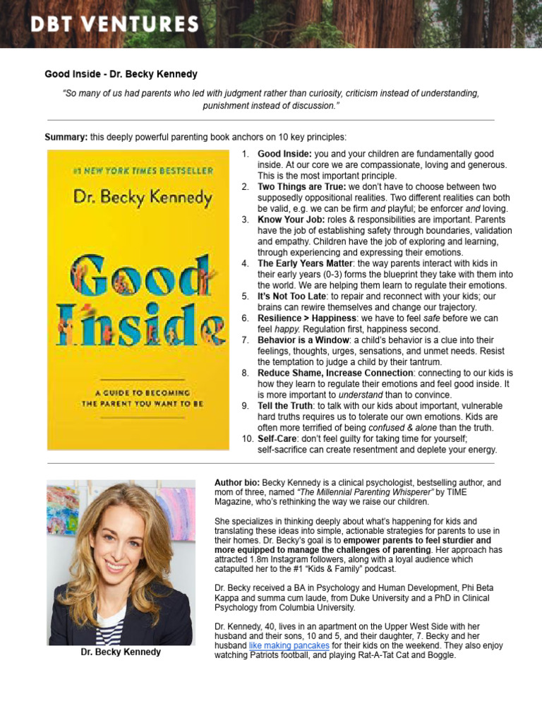 Good Inside Becky Kennedy | PDF | Feeling | Thought