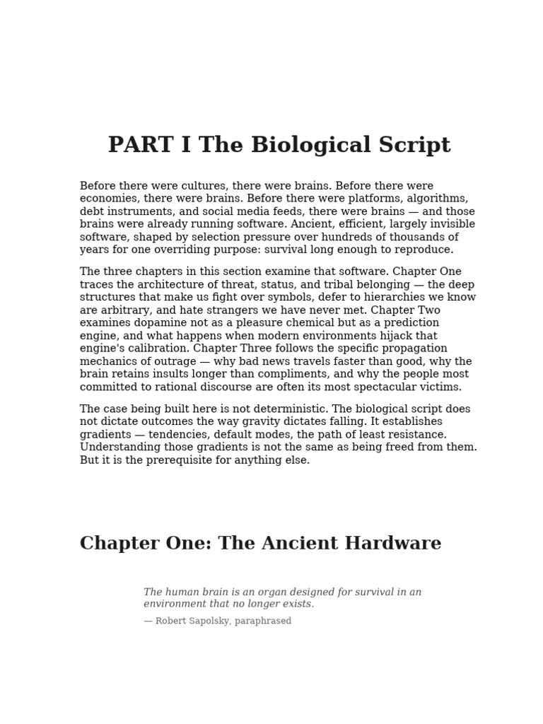 Eis Part1 Biological Script | PDF | Reward System | Reinforcement