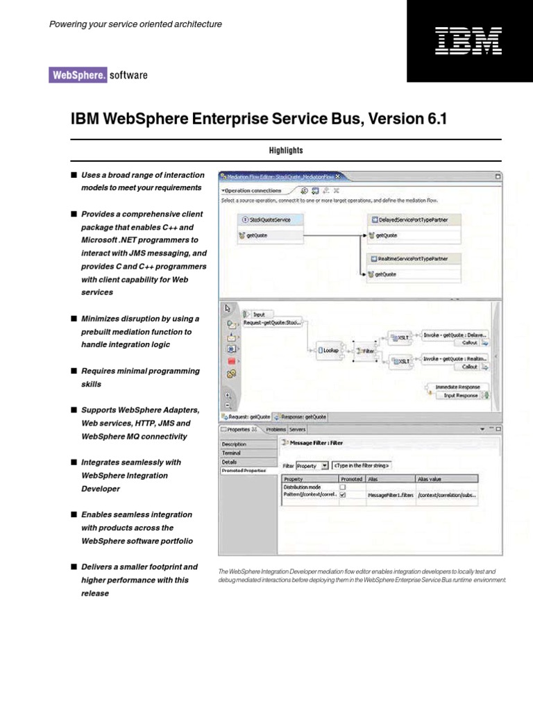 Ibm Websphere Enterprise Service Bus, Version 6.1: Powering Your ...