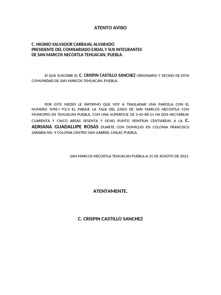 ATENTO AVIS1 | PDF