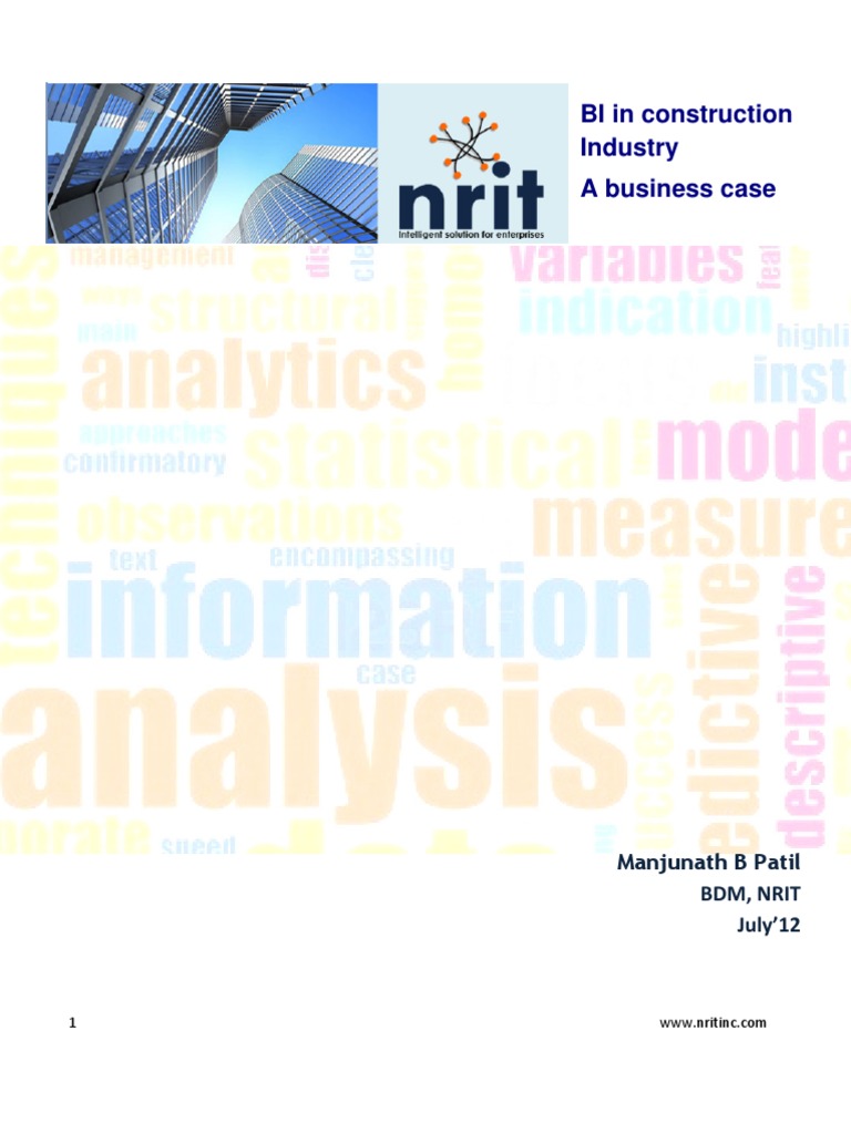 Business Intelligence in Construction | PDF | Business Intelligence ...