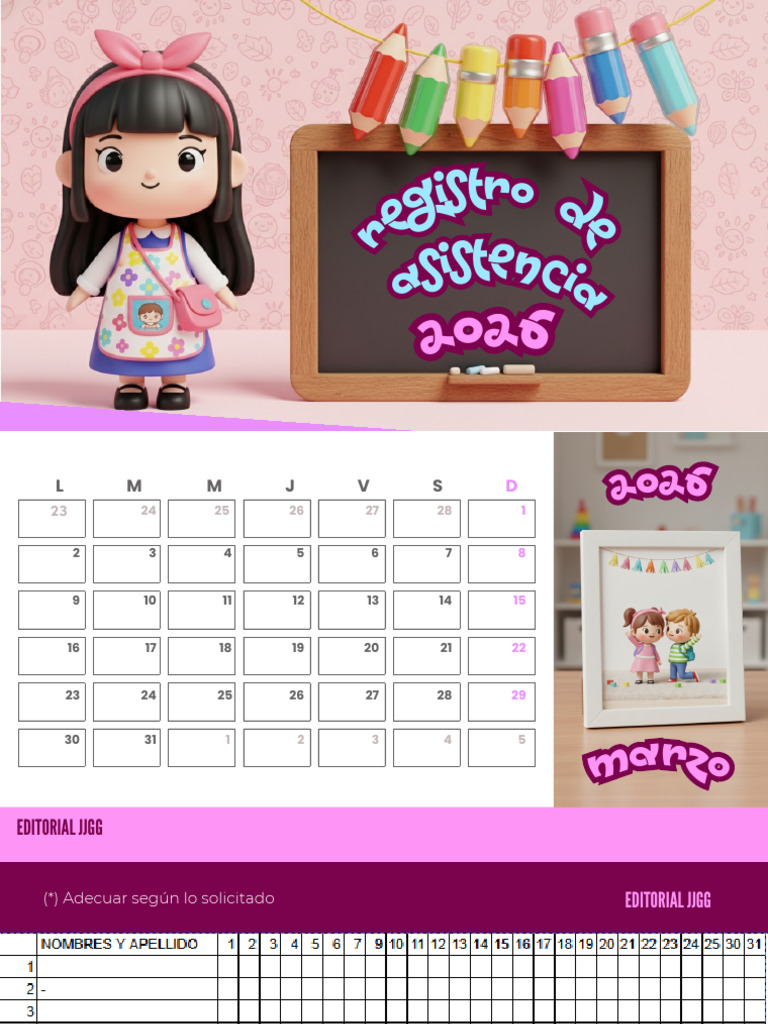 CALENDARIO 2026 JJGG | PDF