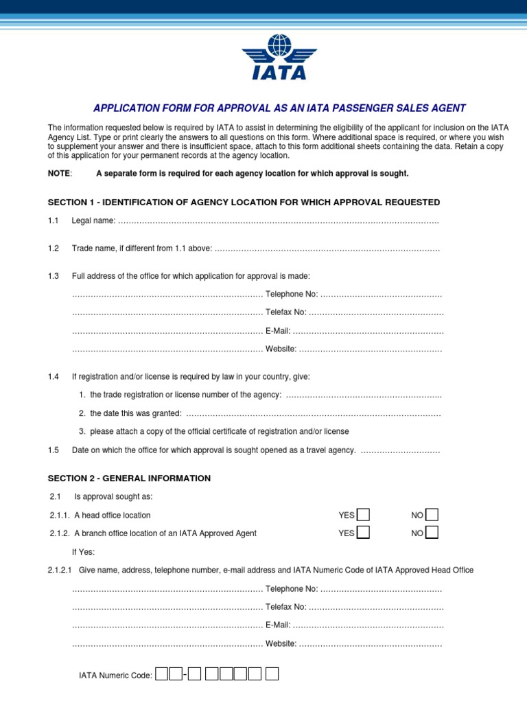 Global Pax Application Form Eng | PDF
