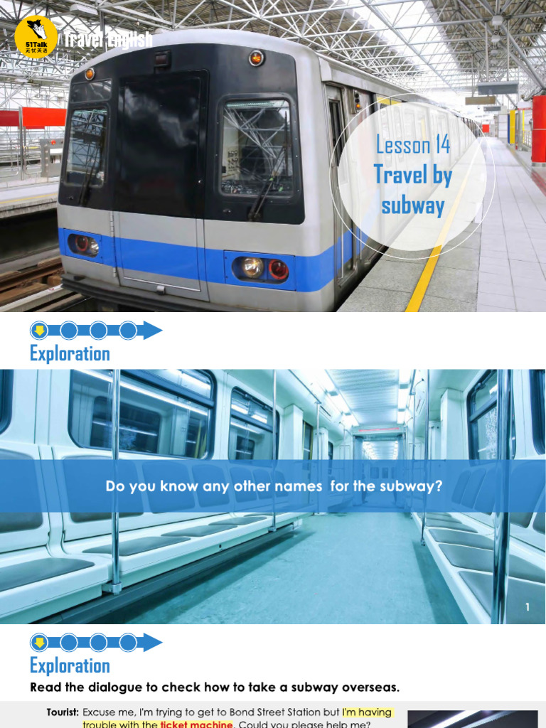 14、第十四课 坐地铁 Use the Subway | PDF