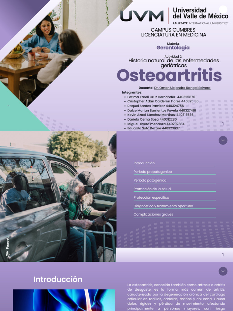 Osteoartosis Act Geronto | PDF | Osteoartritis | Rodilla