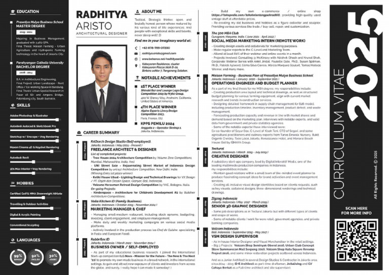 CV Radhitya Aristo 2025 | PDF