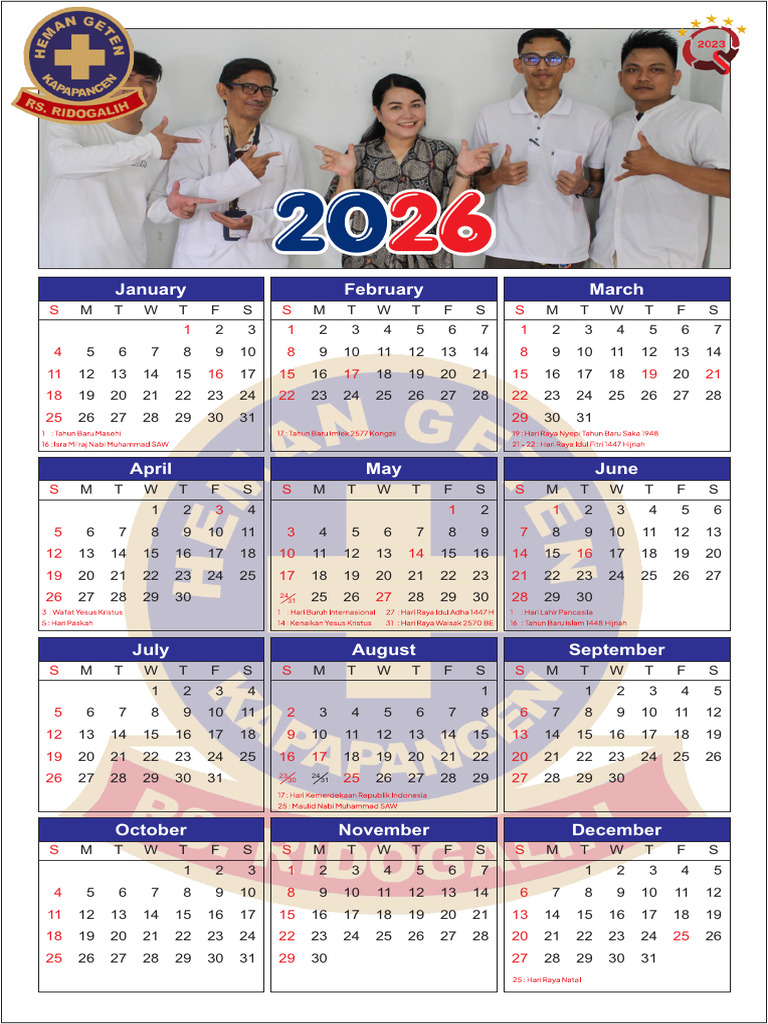 Kalender 2026 Potrait BM | PDF