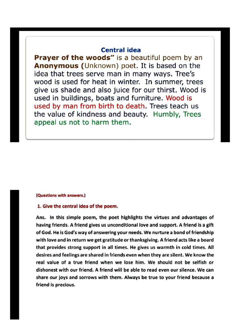 Central Idea | PDF