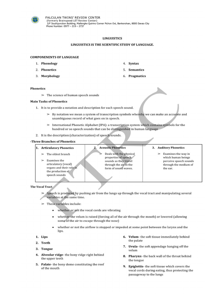 FTRC English Major | PDF