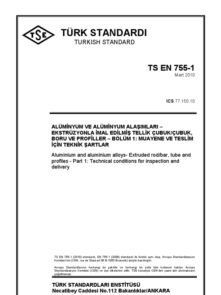 TS en 755-1 2010 | PDF