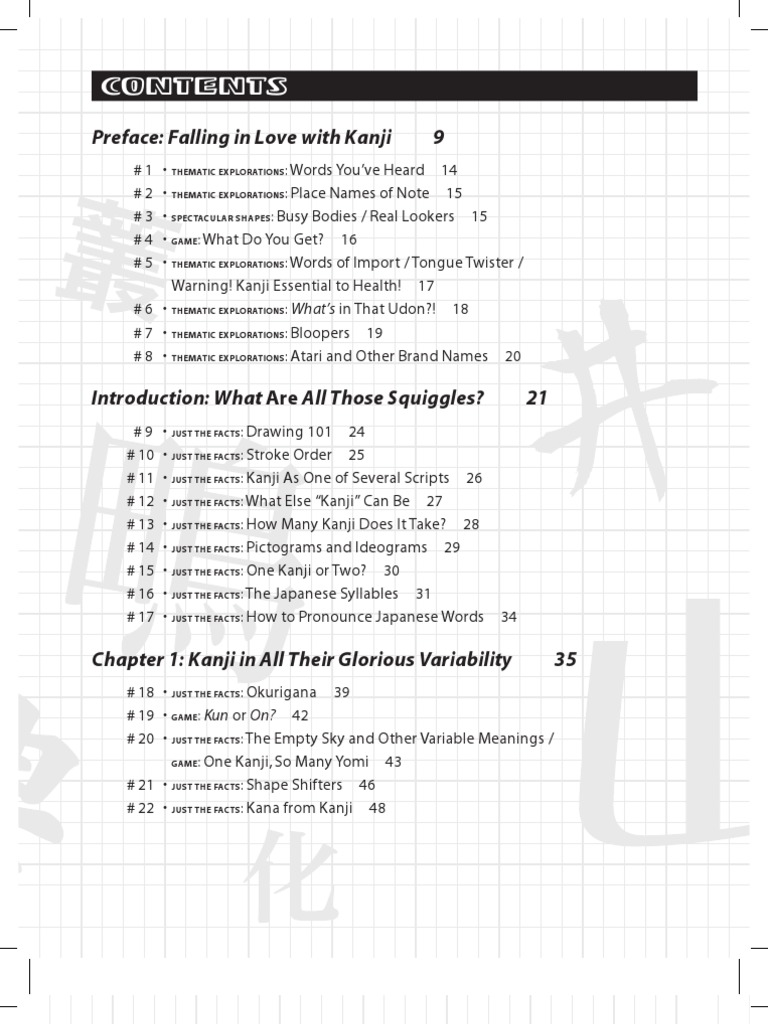 Preface: Falling in Love With Kanji 9 | PDF | Kanji | Chinese Characters