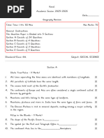 Bridge Course for Geography XI & XII | PDF | Rock (Geology) | Fog