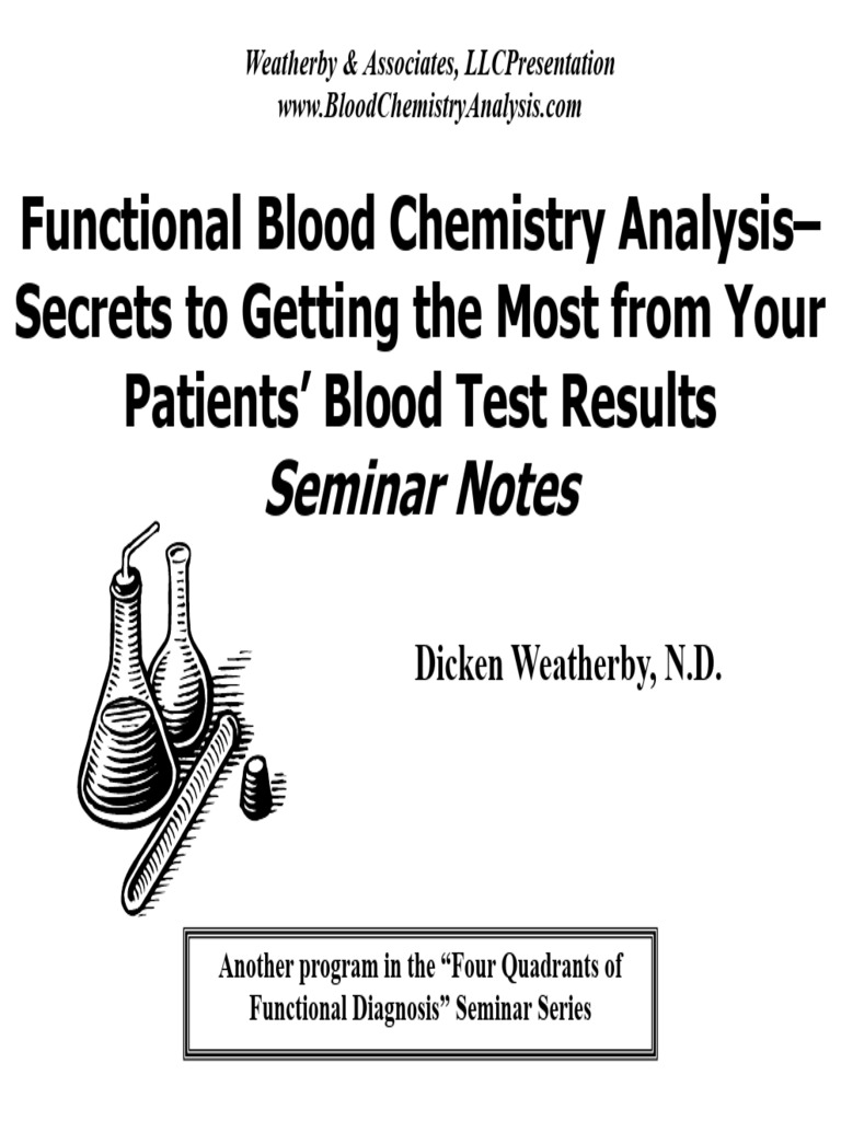 24457121 1638456277979Weatherby Blood Chemistry Handout | PDF | Bile ...