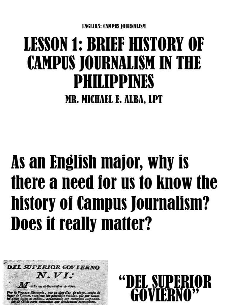 Lesson 1 - History of Journalism | PDF