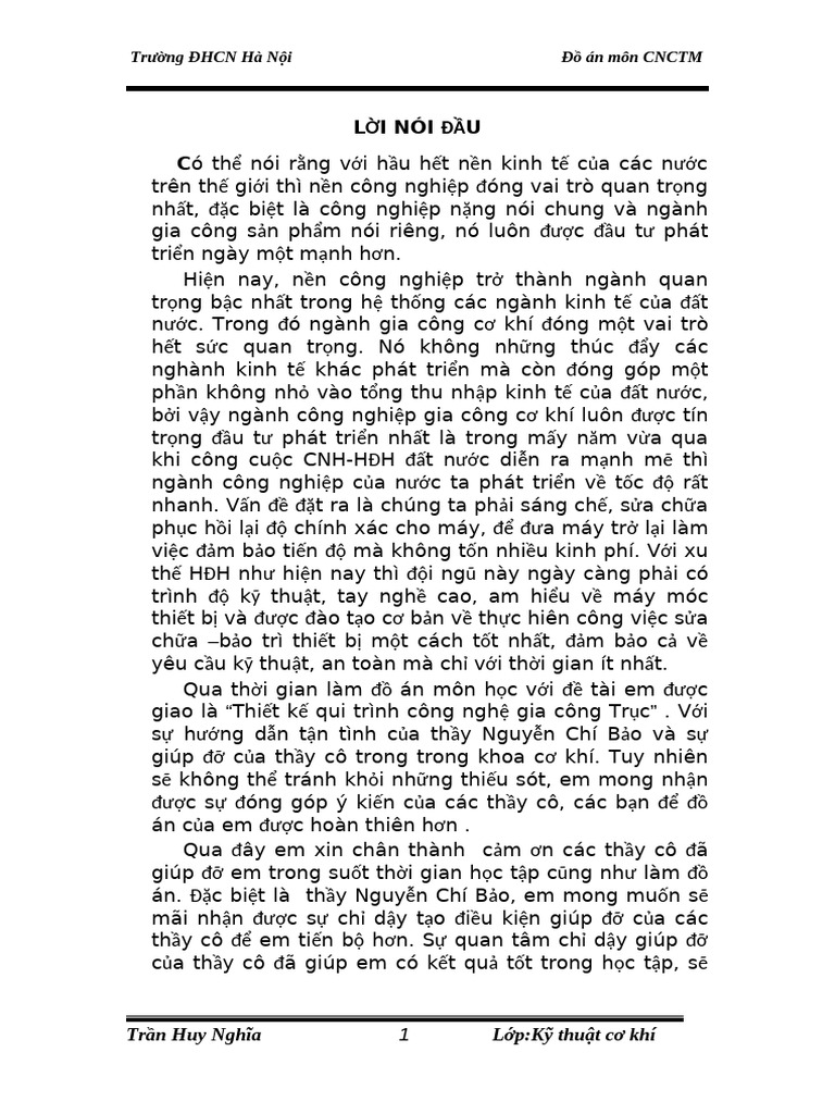 Ban Wod Do An | PDF