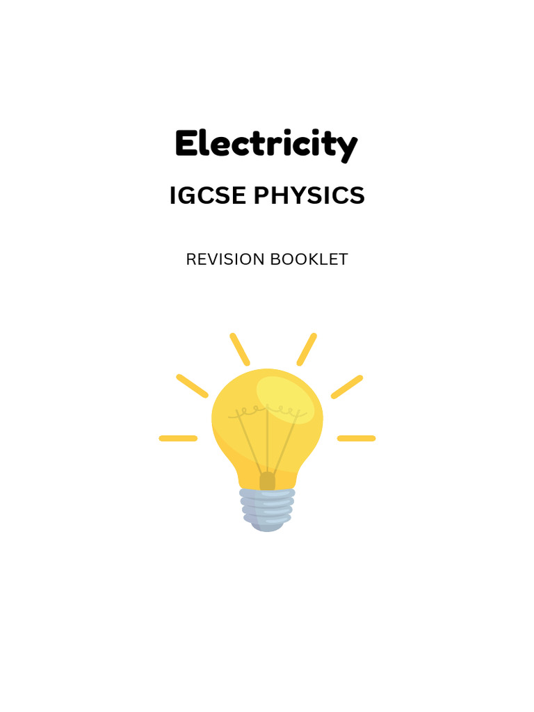 Electricity - Revision Booklet | PDF | Voltage | Electrical Resistance ...