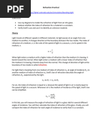 Refraction Lab - Gizmo | PDF