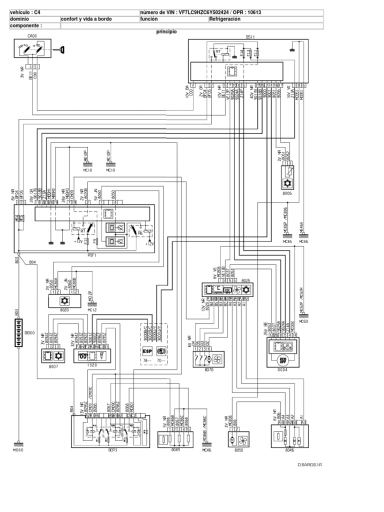 Esquema Electrico Citroen C4 | PDF