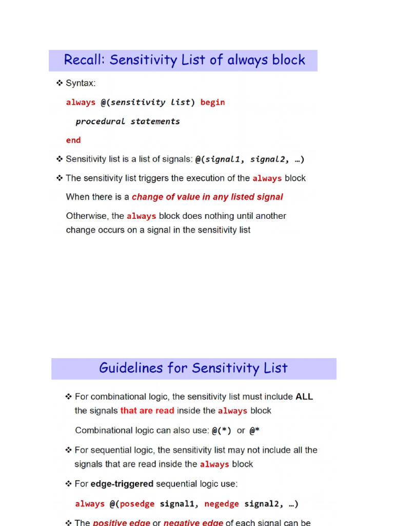 Verilog Behaviorial Code Sequential Circuits | PDF | Computer ...