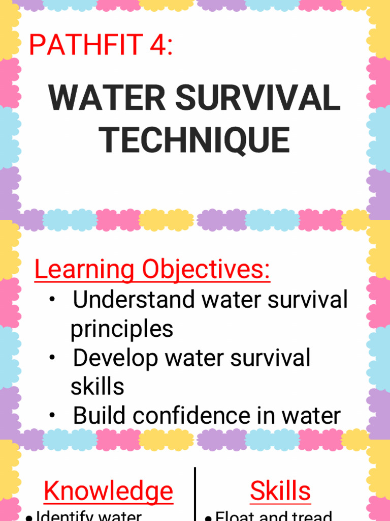 Water Survival Technique | PDF | Swimming | Buoyancy