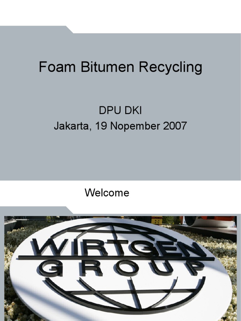 Foam Bitumen Recycling | PDF | Asphalt | Road Surface
