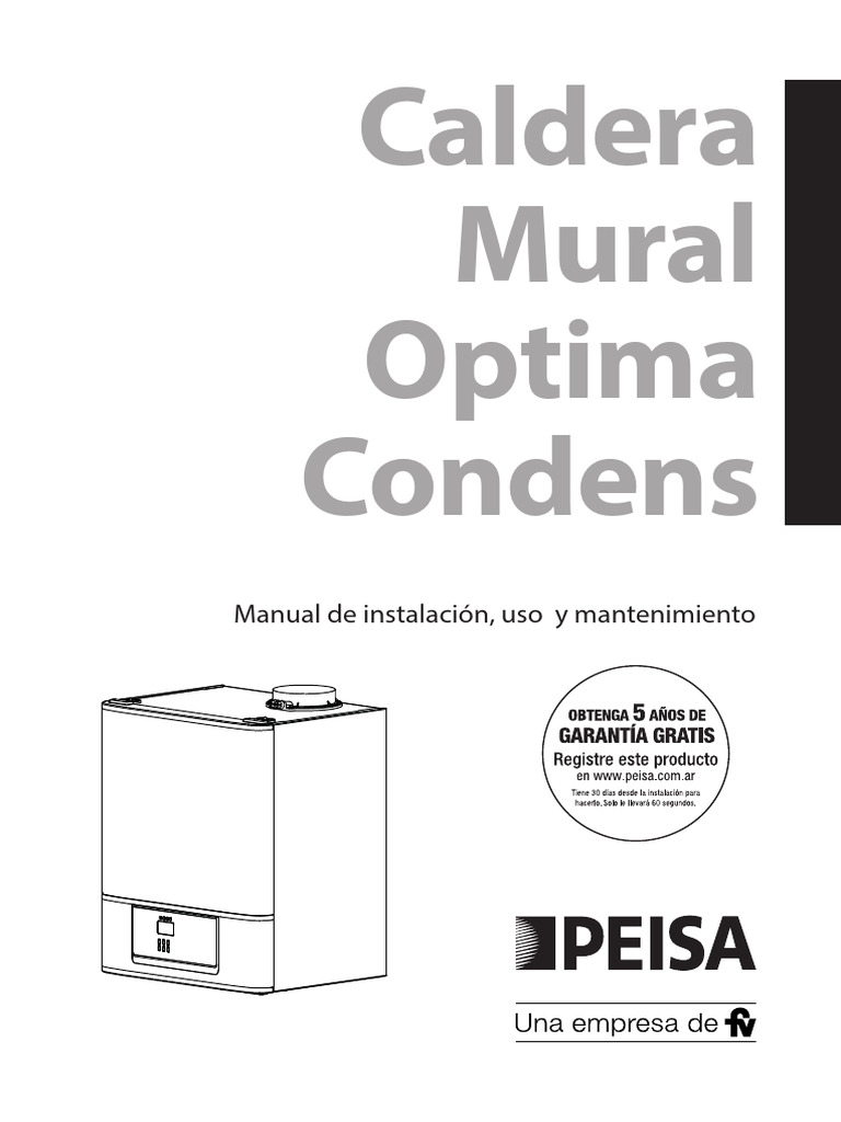 Manual Optima Condens | PDF | Termostato | Temperatura