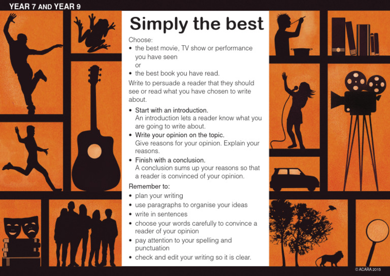 Naplan Writing Prompt (Years 7 and 9 Only) | PDF