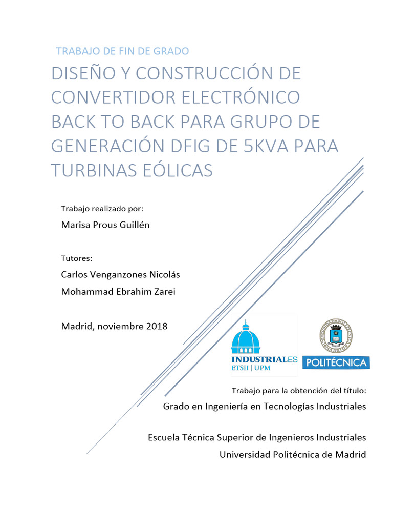 Tfg Maria Luisa Prous Guillen | PDF | Energía renovable | Combustibles ...