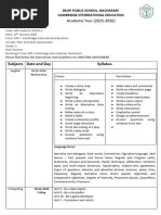 Class 12 Syllabus For The First Term Examination - 2026 | PDF