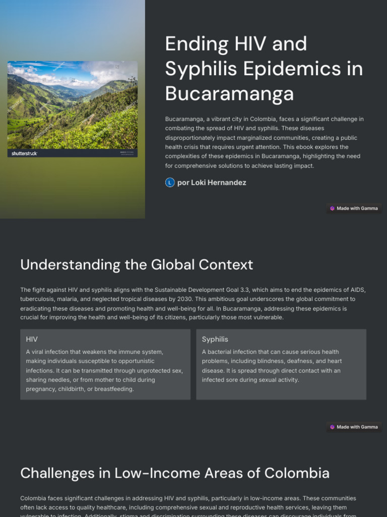 Ending HIV and Syphilis Epidemics in Bucaramanga | PDF | Preventive ...