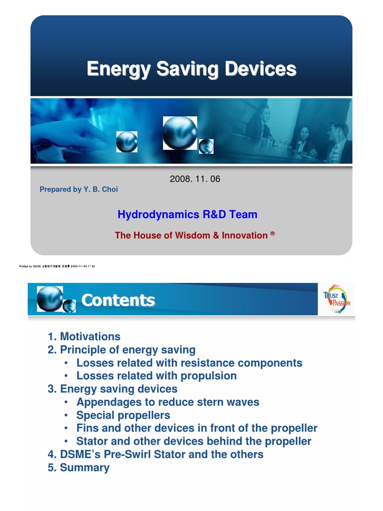 2008.11 DSME Ship Energy Saving Devices | Propeller | Fin
