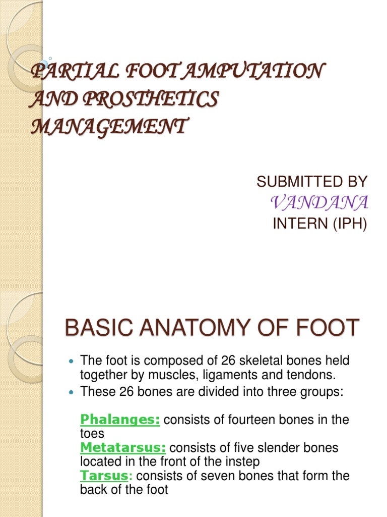 Partial Foot Amputation | Toe | Foot