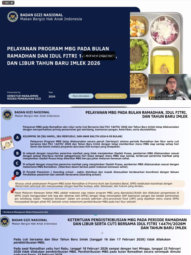 Pelayanan Program MBG Pada Bulan Ramadhan | PDF