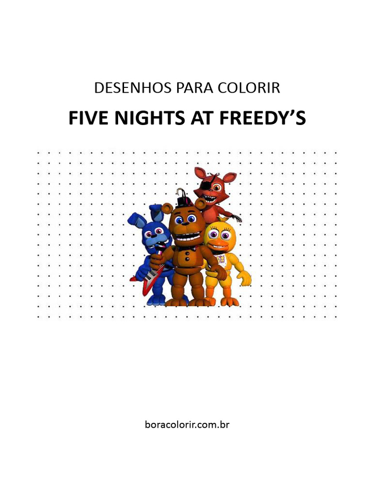 Livro para Colorir de Five Nights at Freedys | PDF
