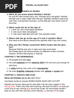 Matilda Questions and Answers Guide | PDF