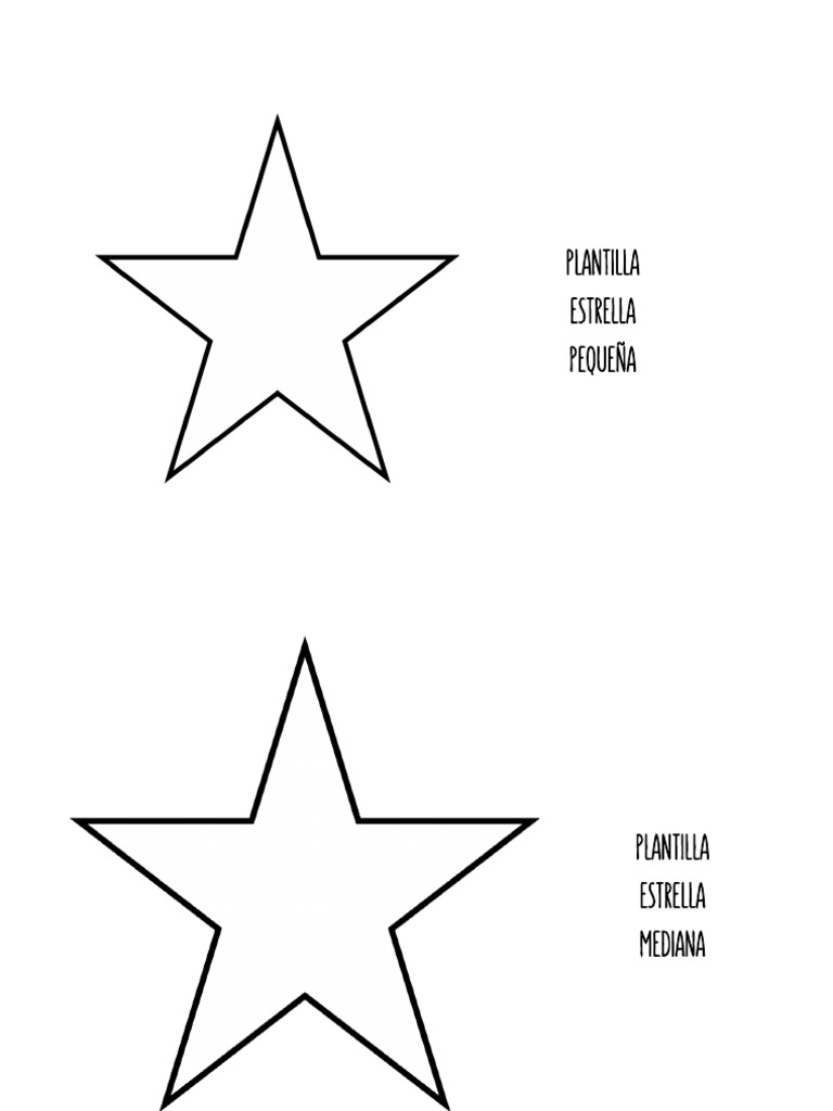 Plantillas Estrella | PDF