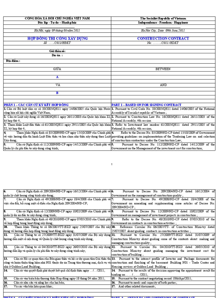 Bilingual Contracts | PDF